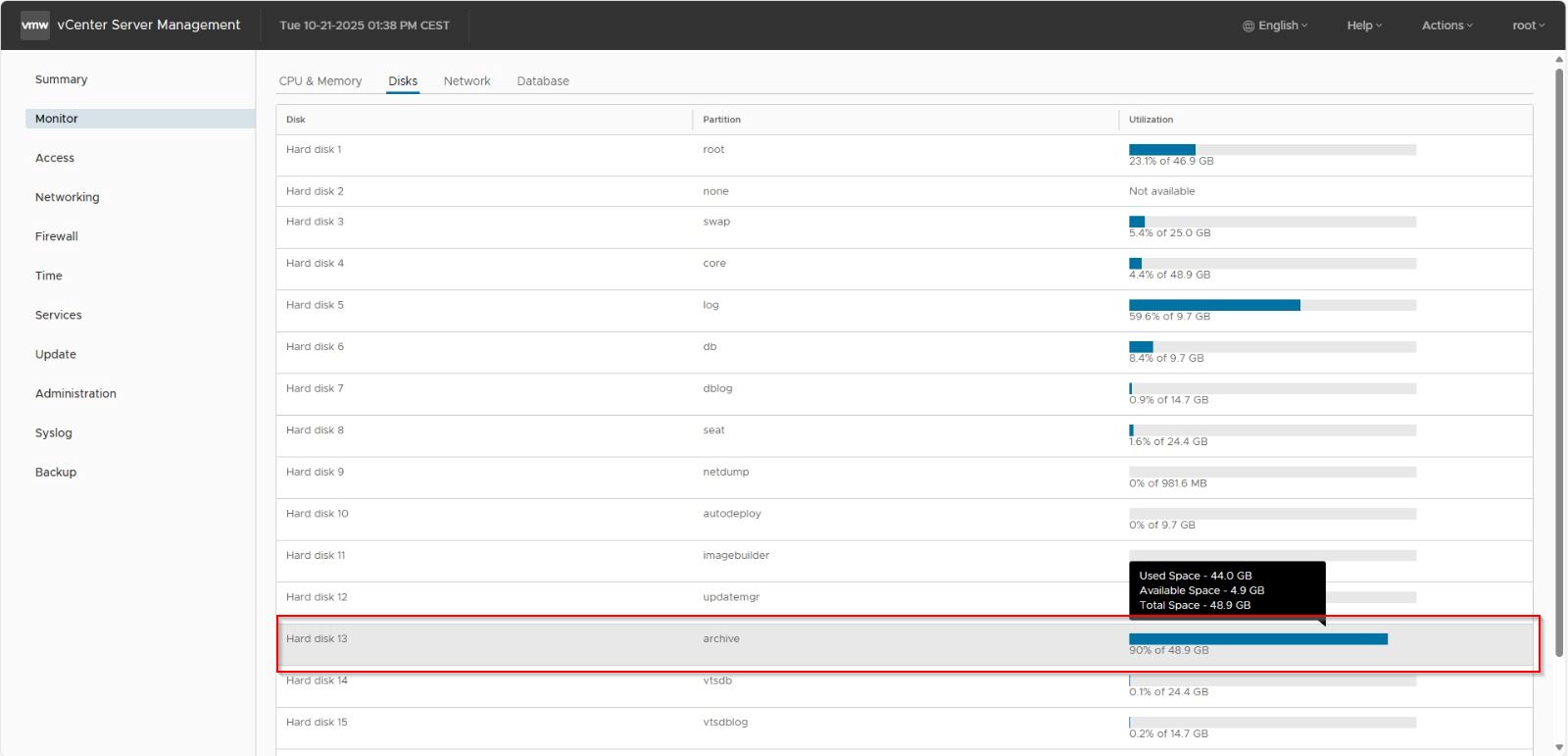 How To Remove Old Archive Files in VMware vCenter Server Appliance ...
